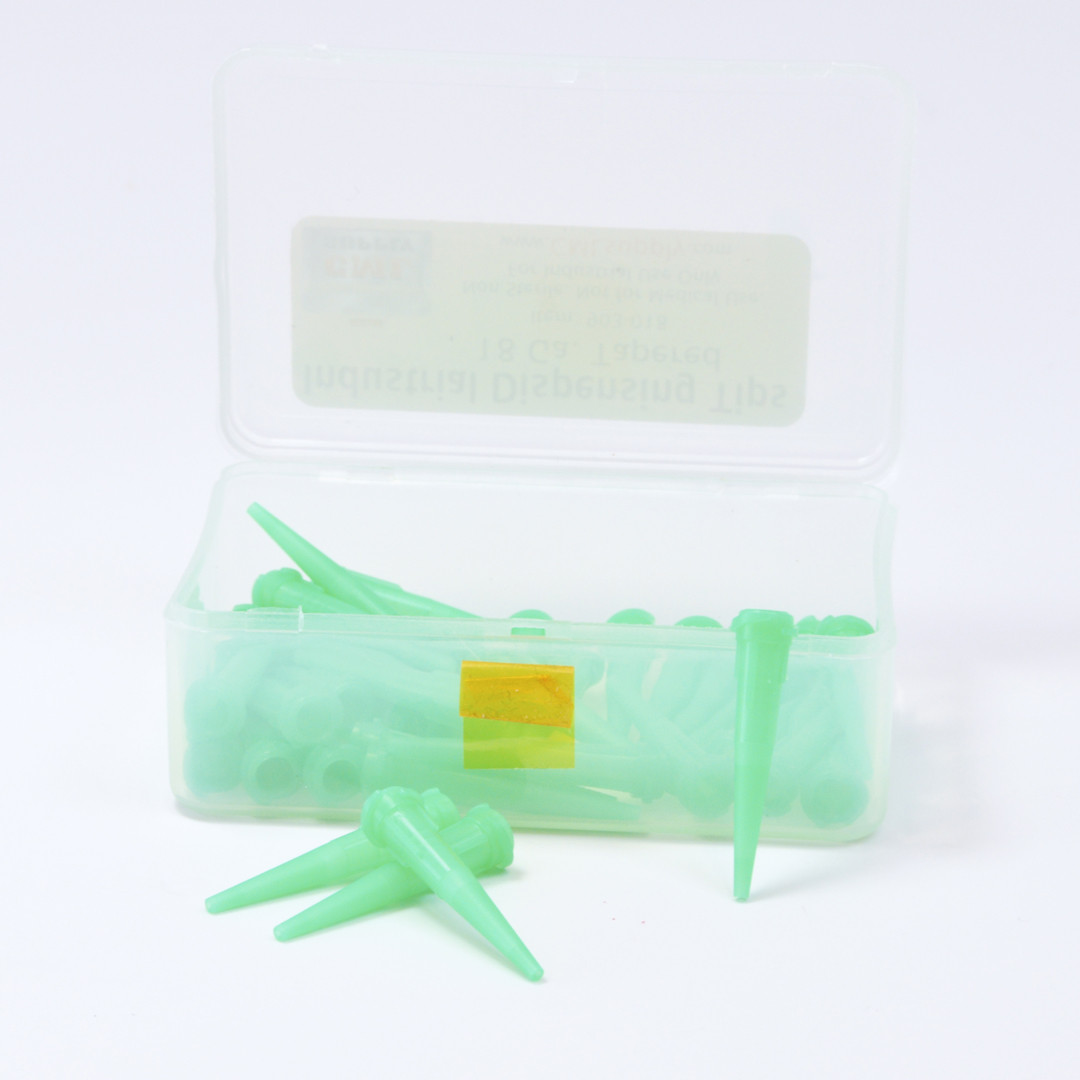 Gel dispensing tip - tapered plastic (50pcs)