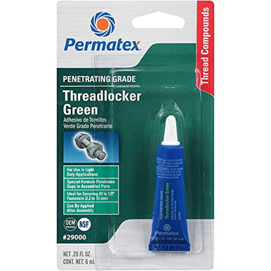 Permatex 29000 Penetrating Grade Threadlocker Green 6 ml Sealant ...