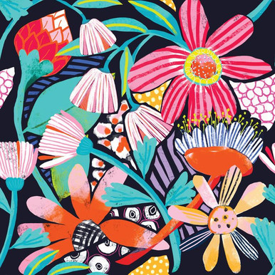Australian Florals Robyn Hammond DV5200 Cotton Quilting Fabric 75cms