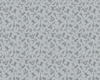 Dungeons and Dragons Chaotic Encounter Grey 95170128-01 Cotton Quilting ...