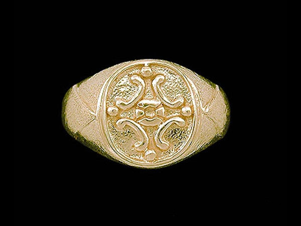 Medieval Signet Ring in 14k Yellow Gold - DaVinci Emporium