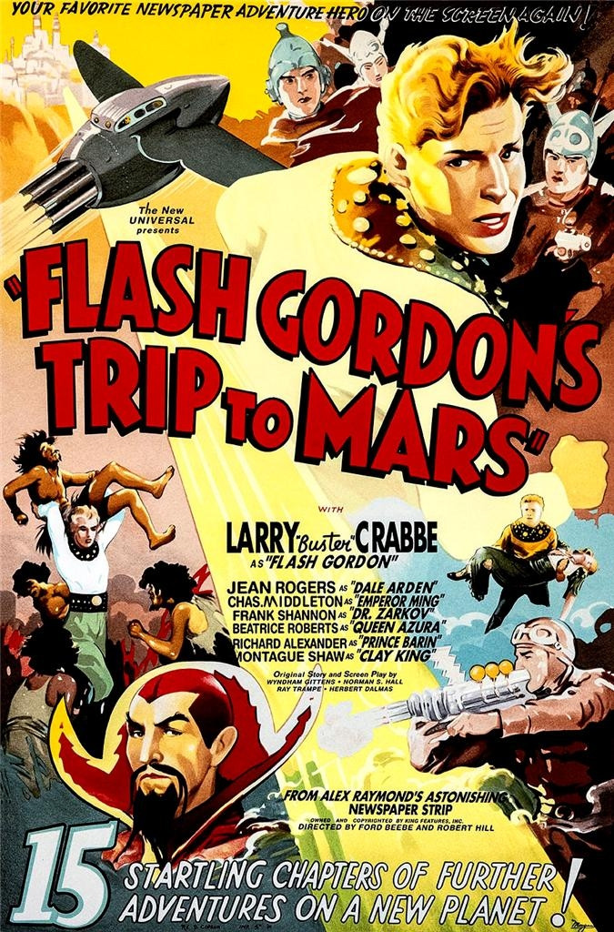 Flash Gordons Trip to Mars 1938 Movie Poster Lithograph - DaVinci Emporium