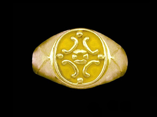 Medieval Signet Ring in 14k Yellow Gold - DaVinci Emporium