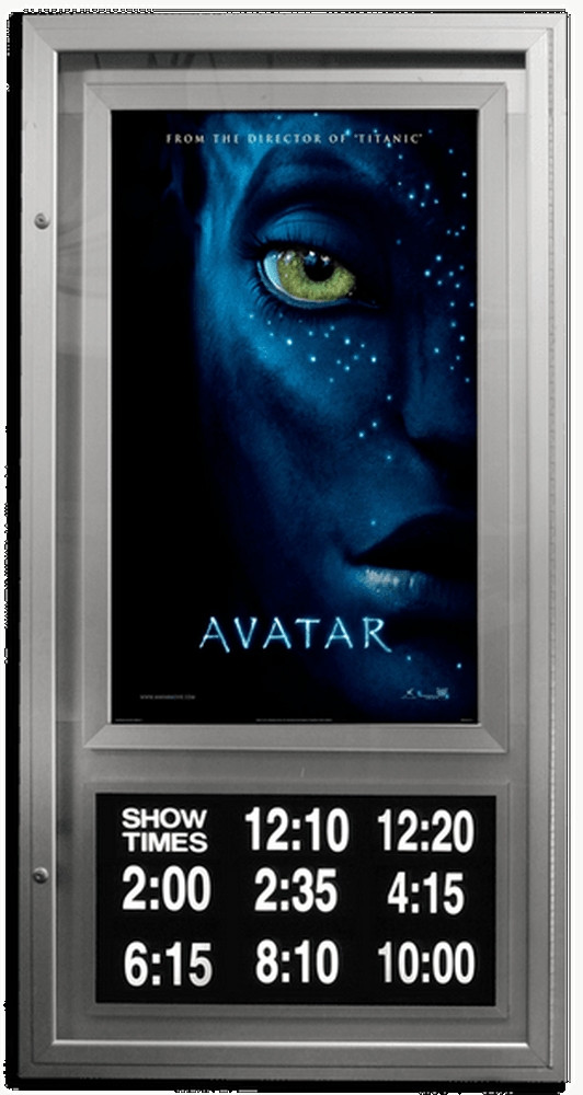Classic Lumina Backlit Lockable Movie Poster Case - DaVinci Emporium