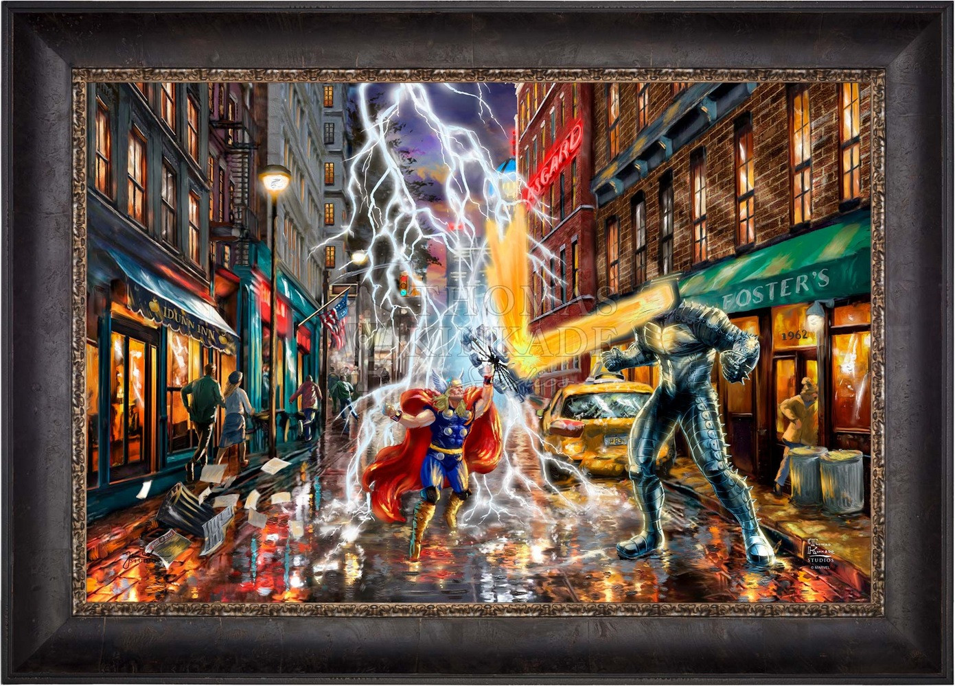 Marvel Thor Limited Edition Canvas by Thomas Kinkade Studios - DaVinci ...