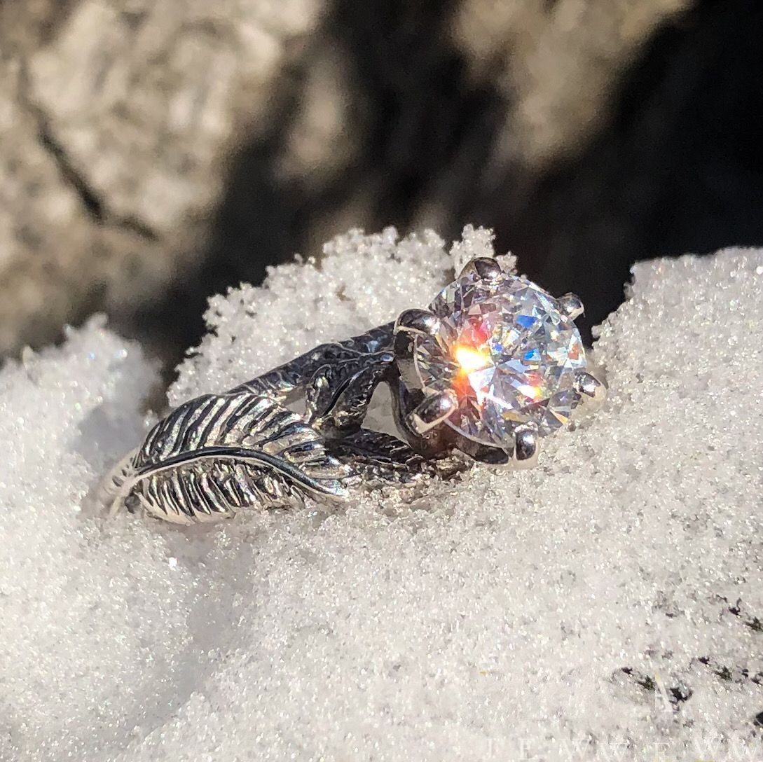 Sterling Silver Nenya Ring of Galadriel - DaVinci Emporium