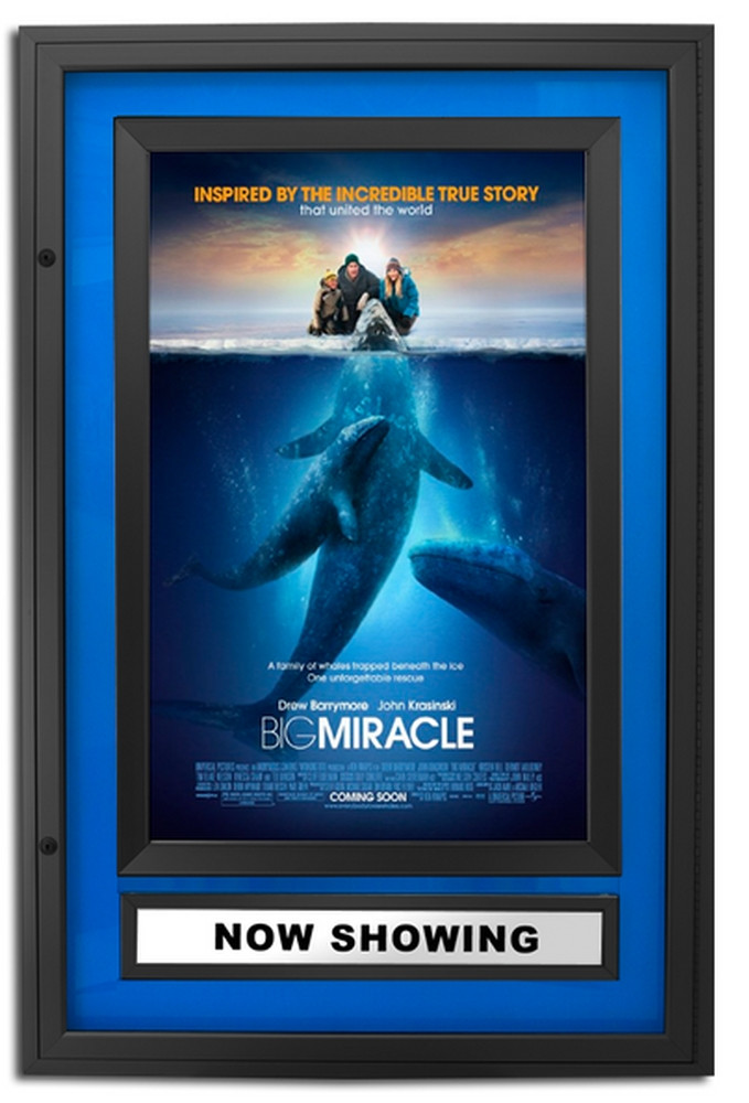 Edgeline Series Backlit Lockable Movie Poster Case - DaVinci Emporium