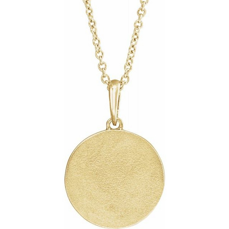 Multi-Gemstone Celestial Coin Necklace in 14k Yellow, Rose or White ...