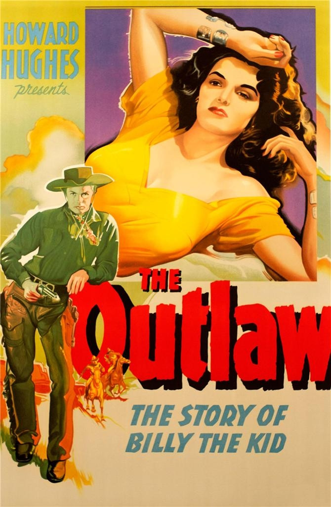 The Outlaw 1943 Movie Poster Lithograph - DaVinci Emporium