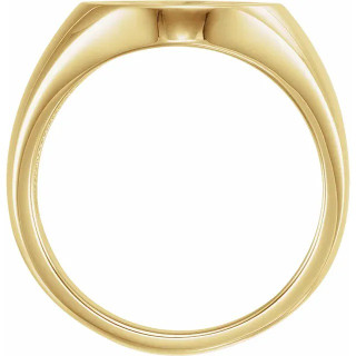 Men's Fleur de Lis Signet Ring in 14k Gold - DaVinci Emporium