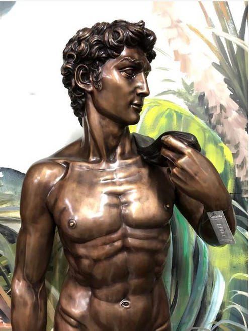 Bronze David Life-Size Sculpture - DaVinci Emporium