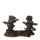 Bronze Eagle Catching Fish Sculpture - DaVinci Emporium