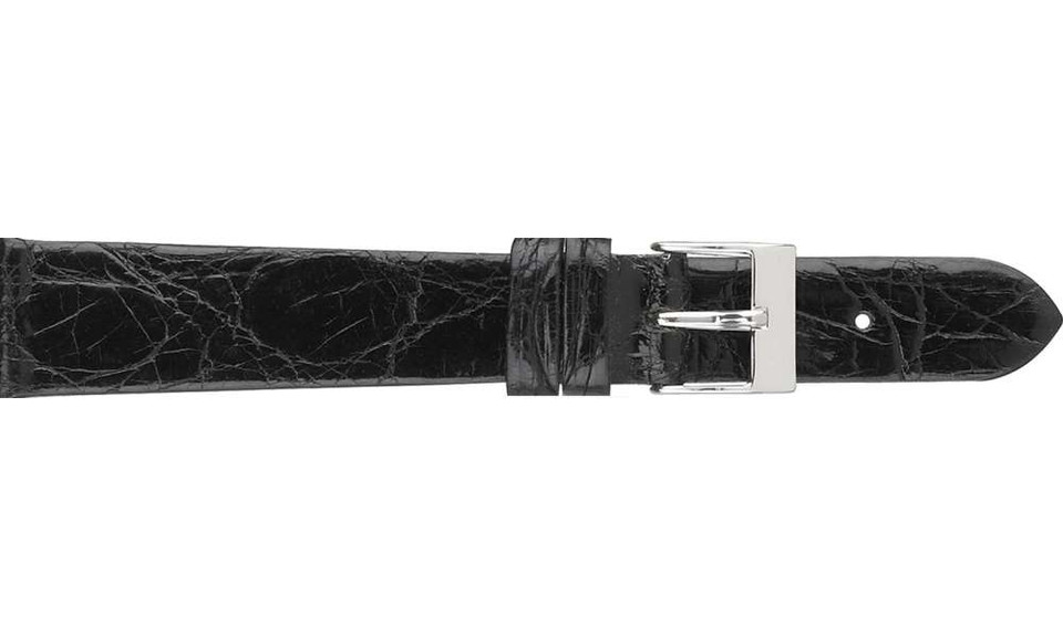 Polished Genuine Crocodile Watch Strap - DaVinci Emporium