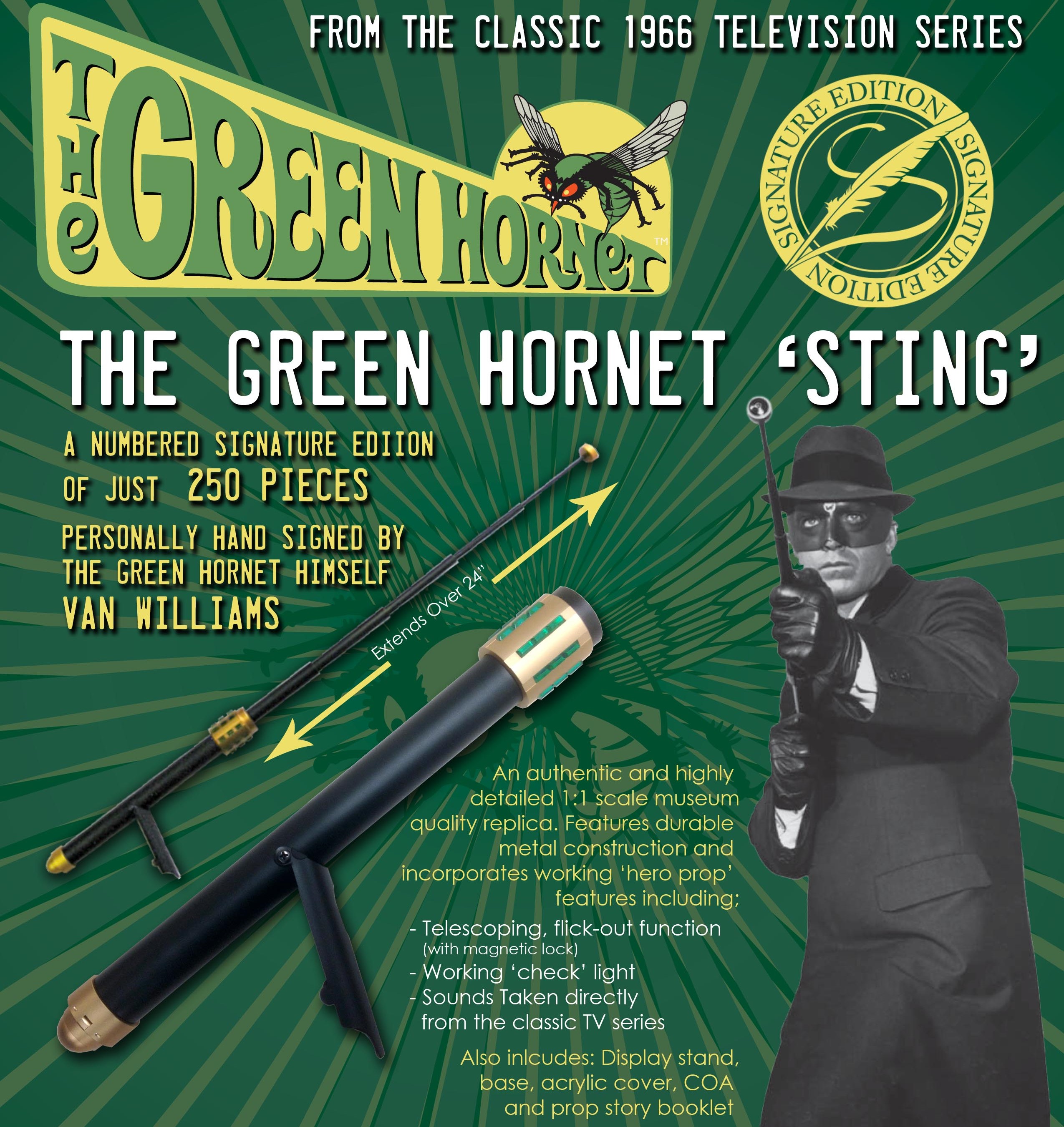 The Green Hornet - Hornet Sting Signature Edition Prop Replica ...