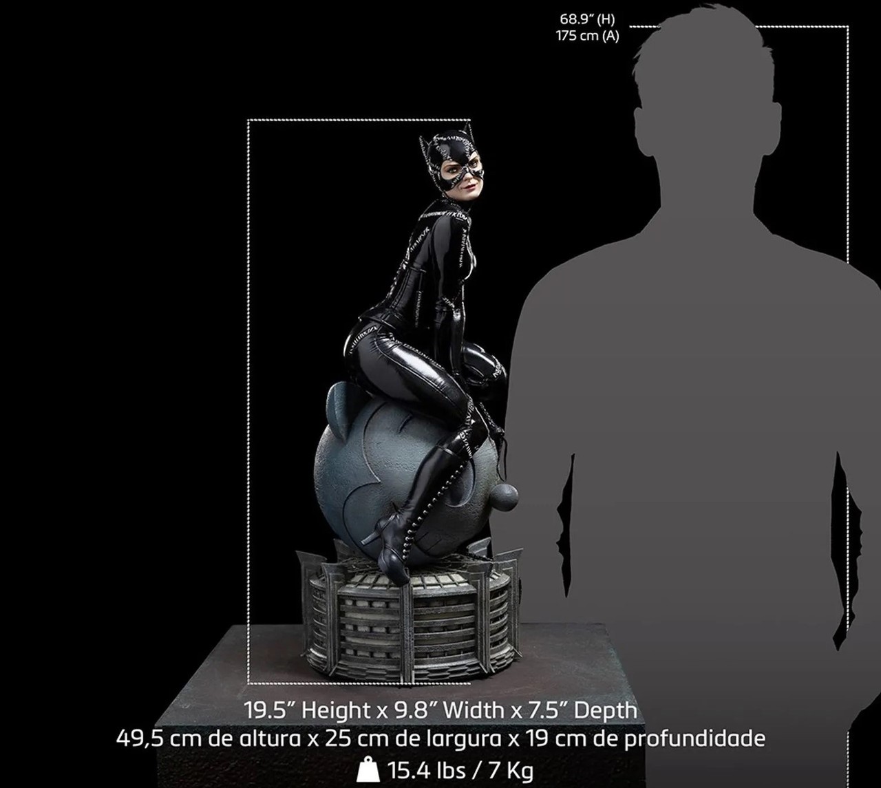 Batman Returns Catwoman DC Comics Statue Legacy 1/4 Scale Replica ...