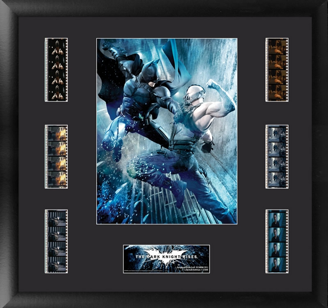 Batman The Dark Knight Rises Film Cell Montage Large Framed Batman vs ...