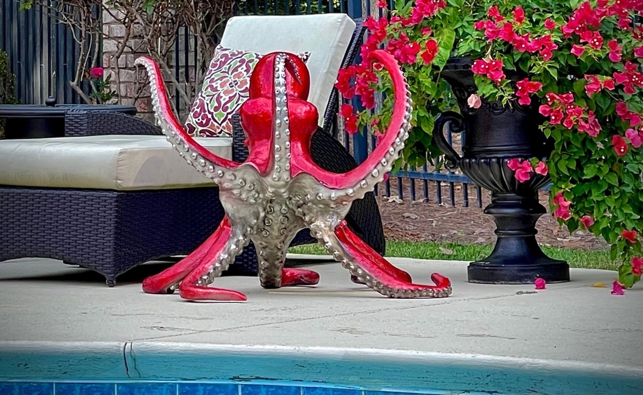Bronze Octopus Table Base Sculpture For Indoor and Outdoor Decor ...