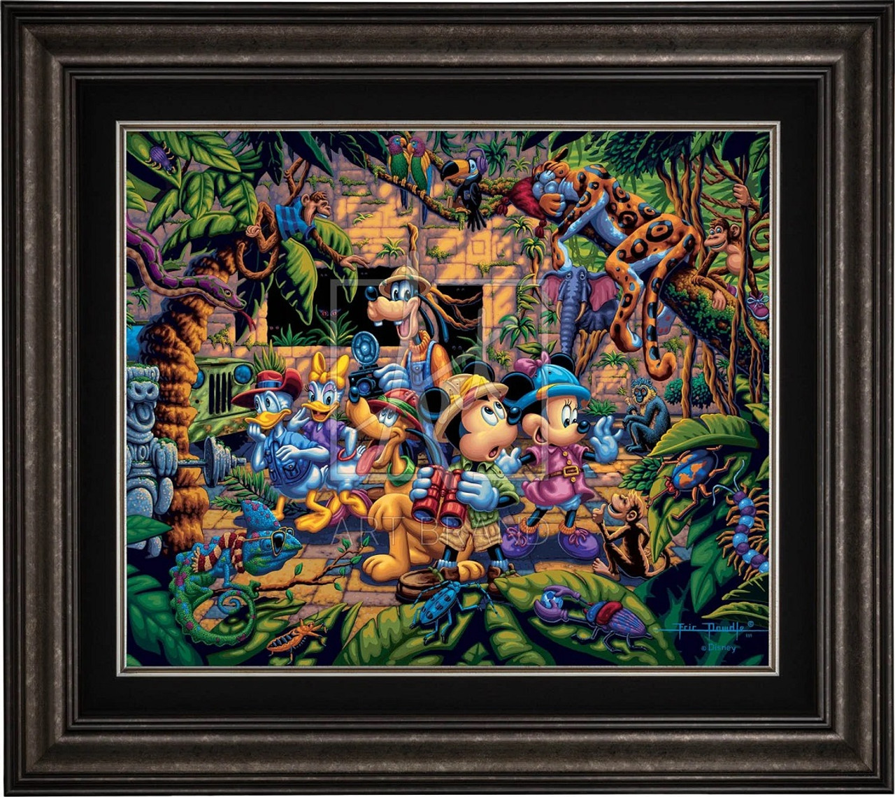 Mickey and Friends Exploring the Jungle Limited Edition Canvas by Eric ...