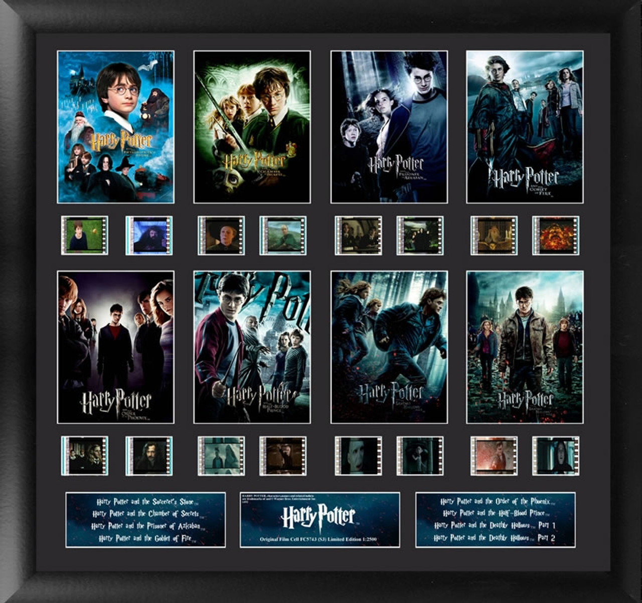 Crafting the Harry Potter 1 to 7 Film Cell Montage Large Mixed Framed ...