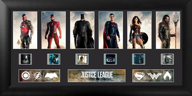 Justice League The League Framed Deluxe Film Cell Display - DaVinci ...