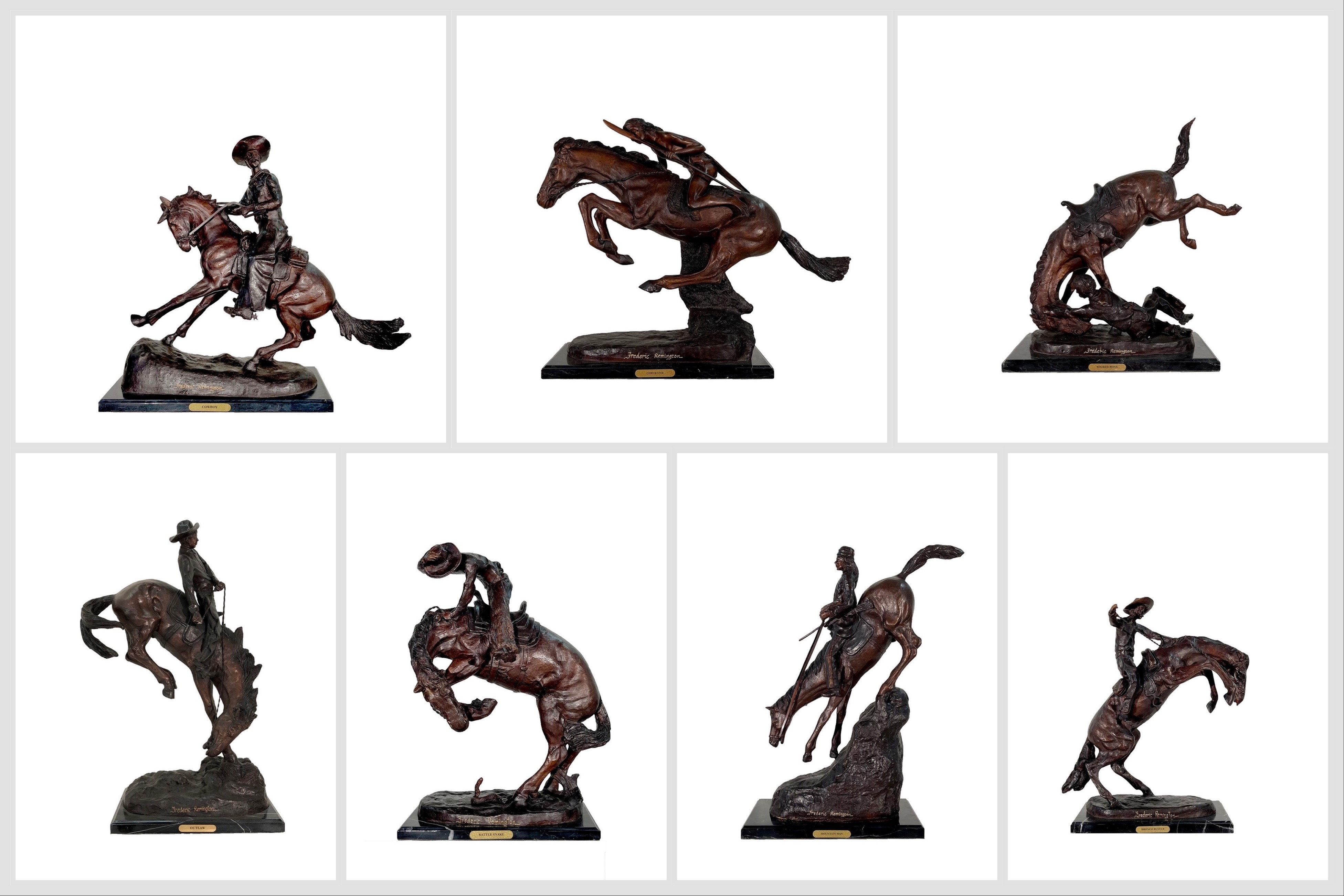 Bronze Remington's Tabletop Sculptures are Pieces of History Molded ...