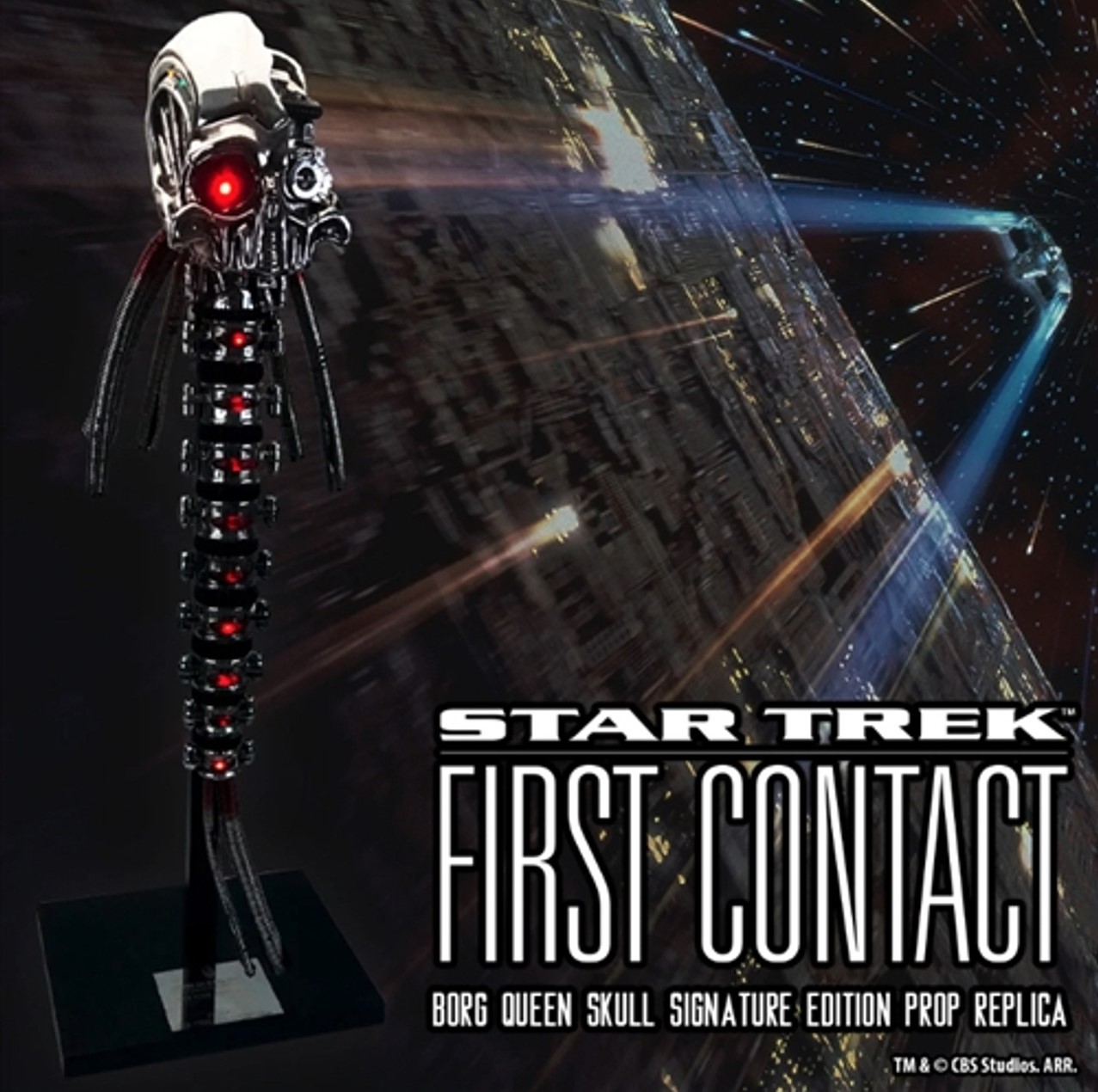 Star Trek First Contact Borg Queen Skull Signature Limited Edition Prop ...