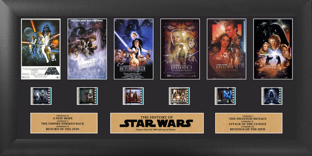 Star Wars Through the Ages Deluxe Film Cell Framed Display - DaVinci ...