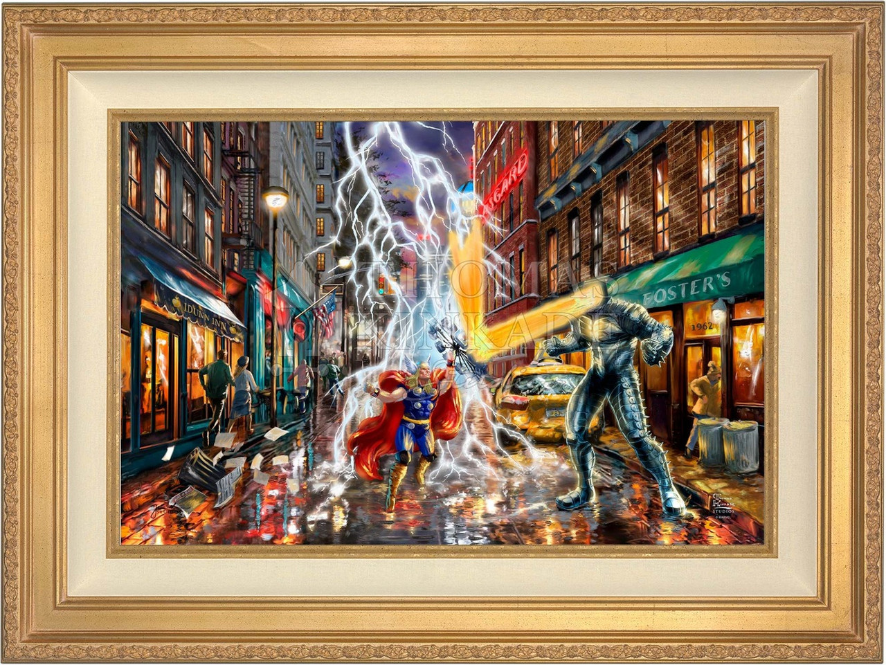 The Marvel Thor Limited Edition Canvas By Thomas Kinkade Studios ...