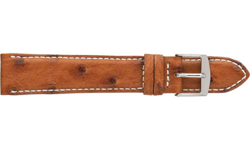 Padded an Stitched Genuine Ostrich Watch Strap - DaVinci Emporium