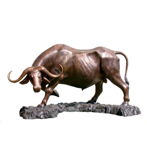 Bronze Water Buffalo Sculpture - DaVinci Emporium