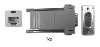 Adapter, Serial, Female DB9->6POS RJ11 - Adaptive Micro Systems