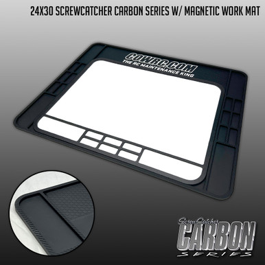 24" x 30" Screw Catcher Carbon Series & Magnetic Work Mat Combo