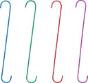 HEAVY DUTY BRILLIANT COLOR S HOOK | ASSORTED | 18 IN | 619092 - Bradley ...