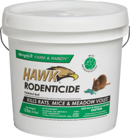 HAWK RODENTICIDE PELLETED BAIT PAIL | 12 LB | 106443 - Bradley Caldwell ...