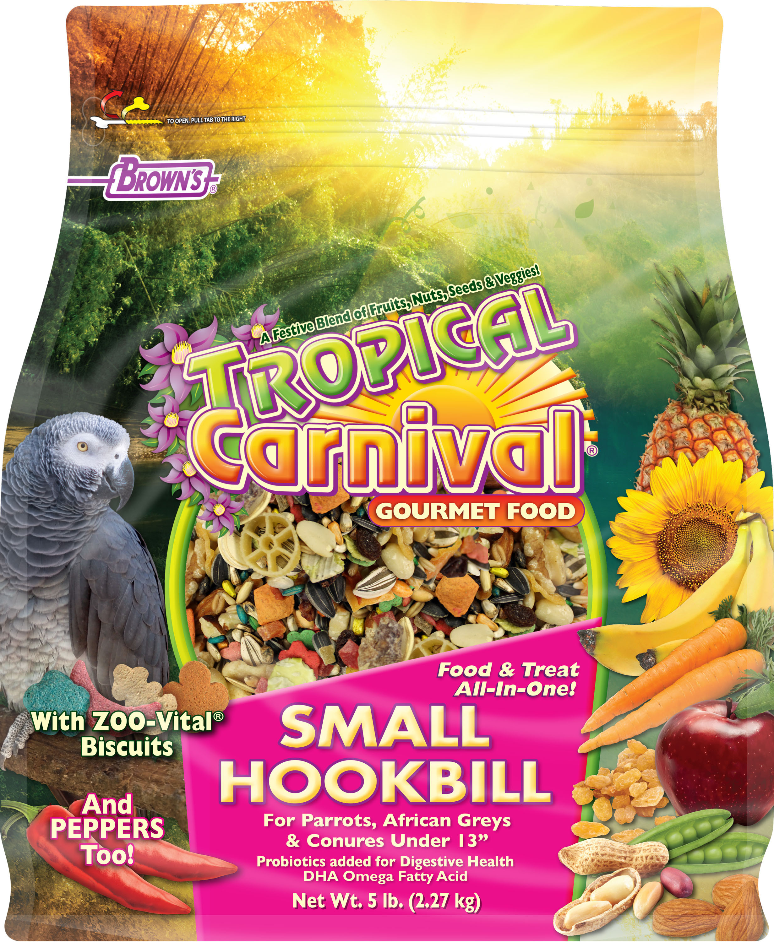 TROPICAL CARNIVAL GOURMET SMALL HOOKBILL FOOD | 5 LB | 118039 - Bradley ...