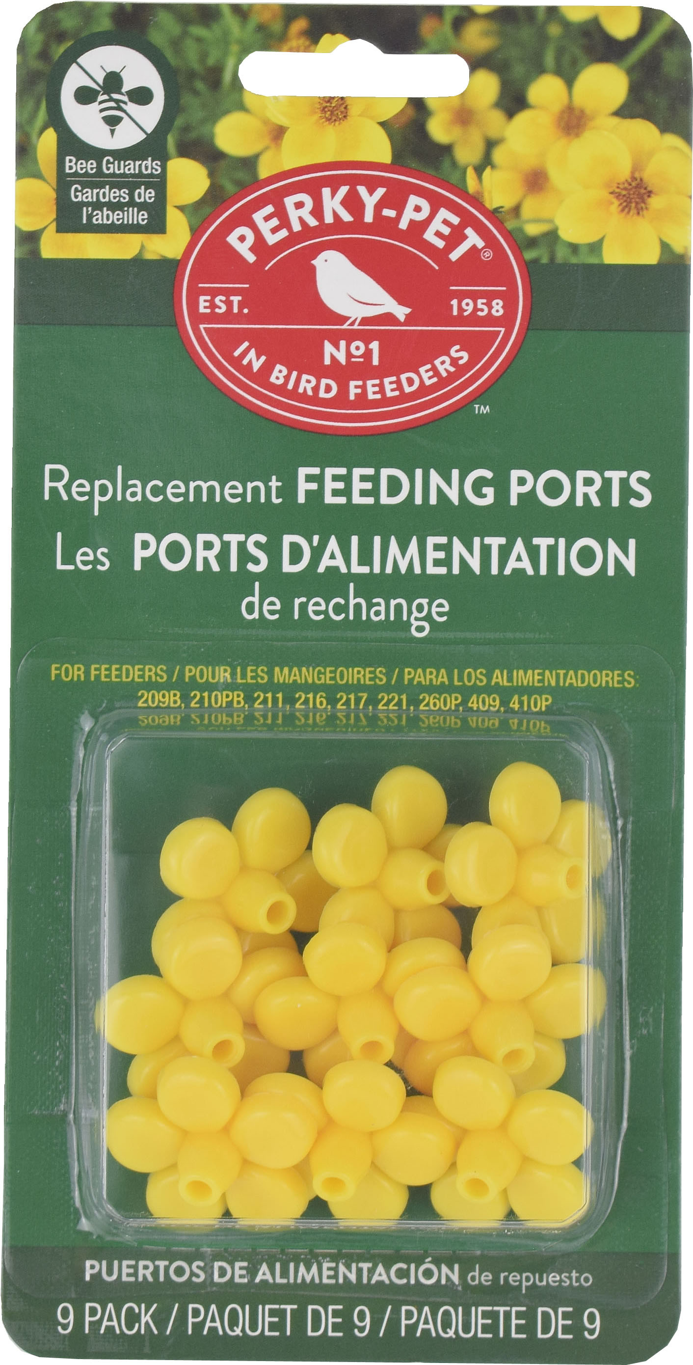 REPLACEMENT FLOWERS FOR HUMMINGBIRD FEEDERS | YELLOW | 9 PK | 513148 ...