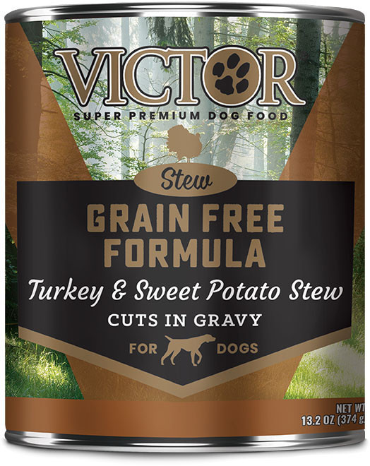 VICTOR GRAIN FREE CANNED DOG FOOD W/GRAVY | TURKEY/SWEET POTATO | 13.2 ...