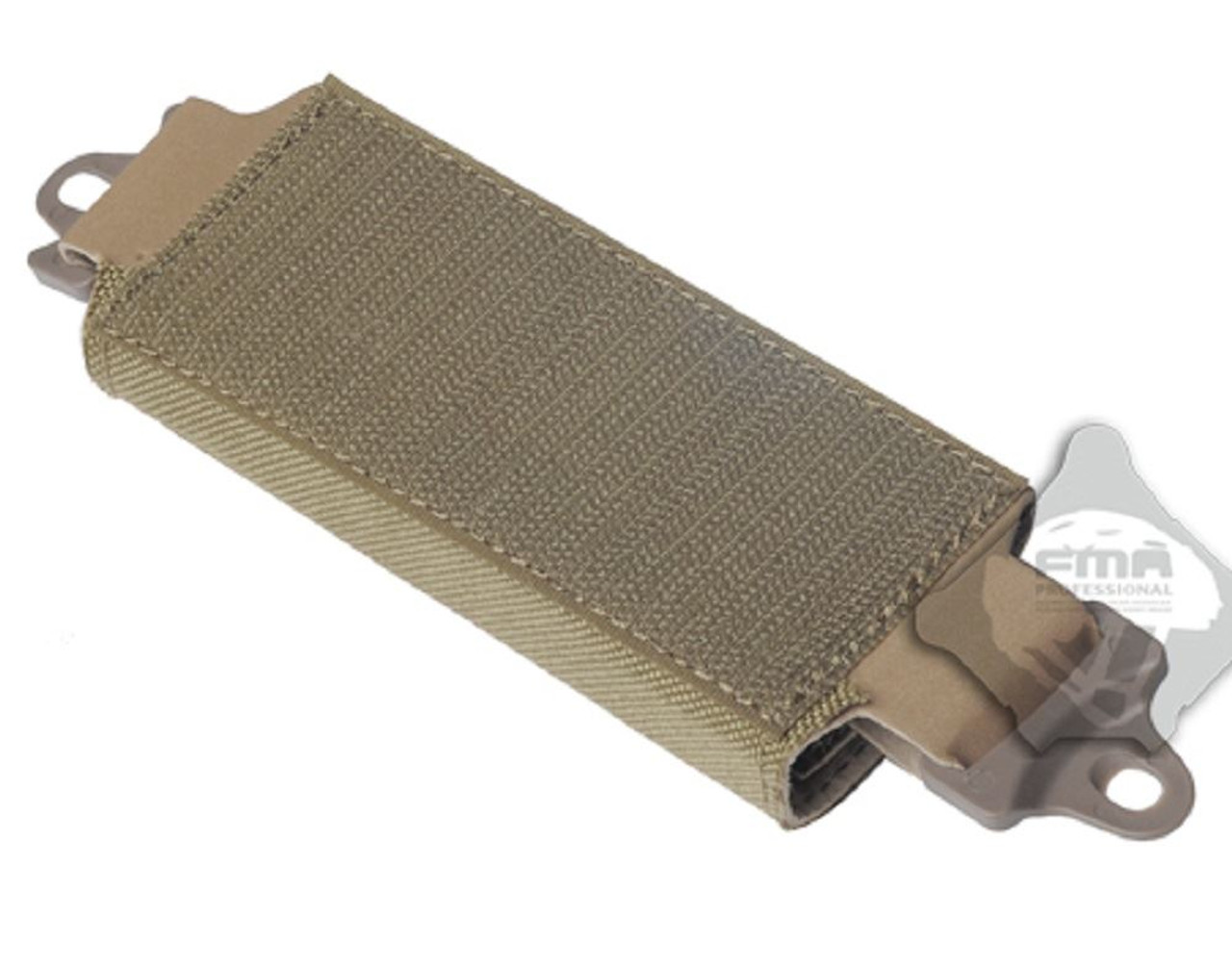 Ops Core Helmet Rail Velcro Counter Weight Pouch Tan De Battery Holder