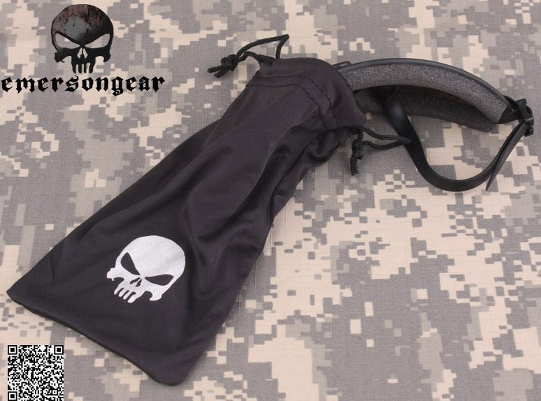 Ops Core Low Profile Shooting Goggles Slimline Helmet Glasses Black Tint