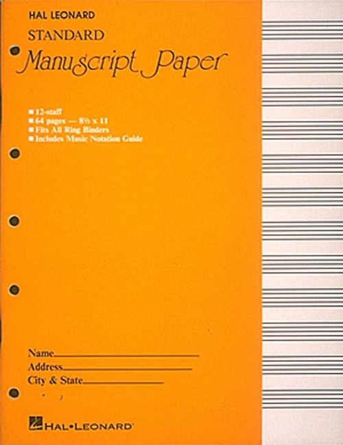 Standard Manuscript Paper (Yellow Cover) (210001)