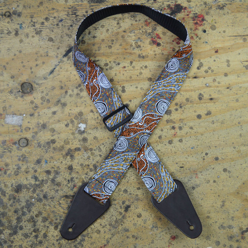Colonial Leather Aboriginal Guitar Strap - Bush Camp (RSI-19)