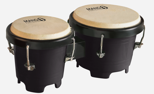Mano Percussion Tunable Mini Bongos - Black