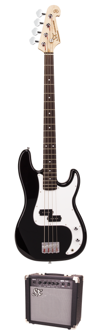 SX SB2SKB Electric Bass Pack - Black