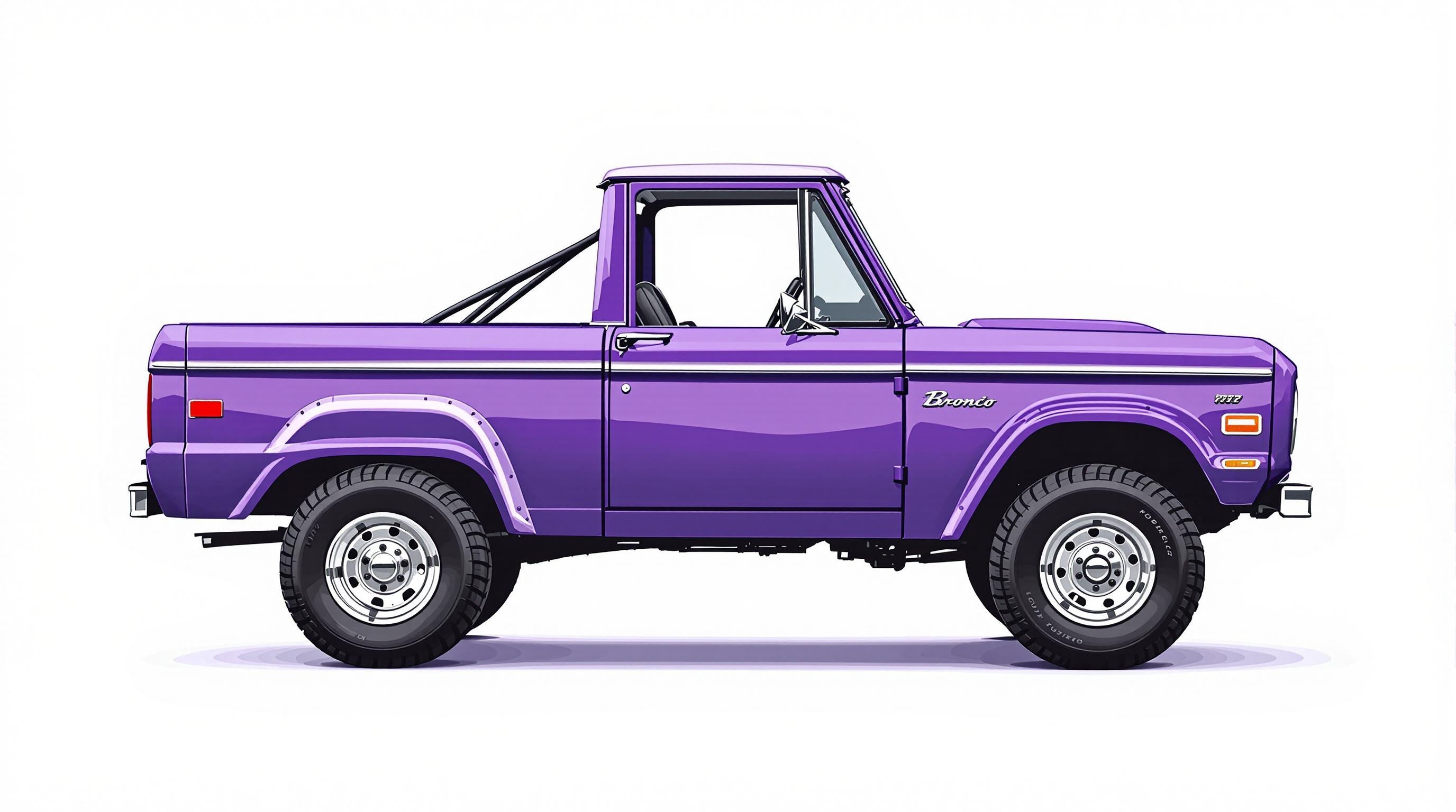 1972 Ford Bronco Color Chart