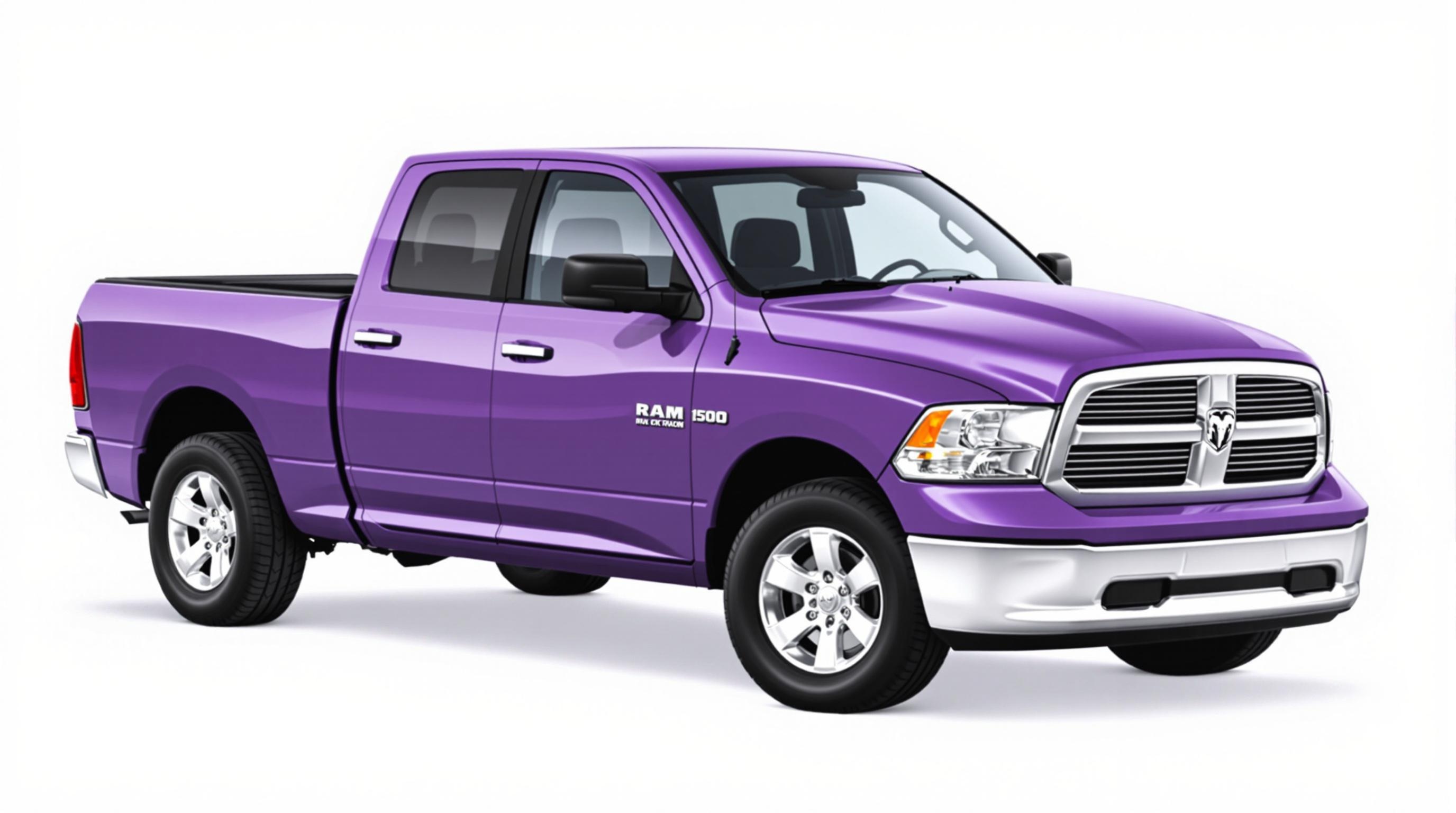 Purple Dodge Ram Truck