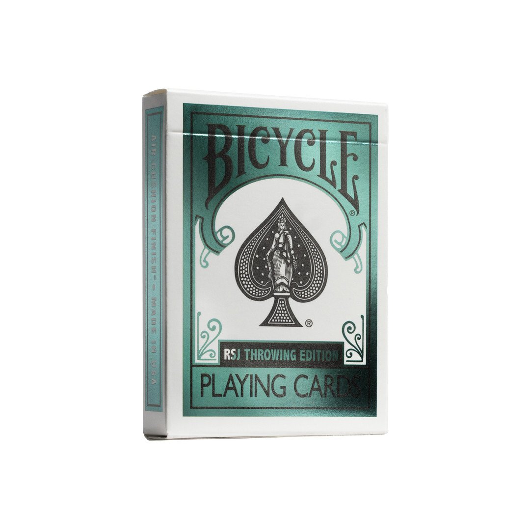 Bicycle Rick Smith Jr Playing Cards, Aqua Throwing Edition - Cardtopia
