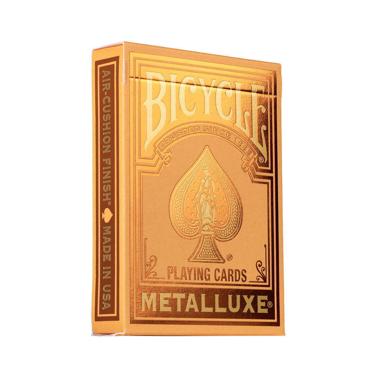 Bicycle Metalluxe Orange Playing Cards - Cardtopia