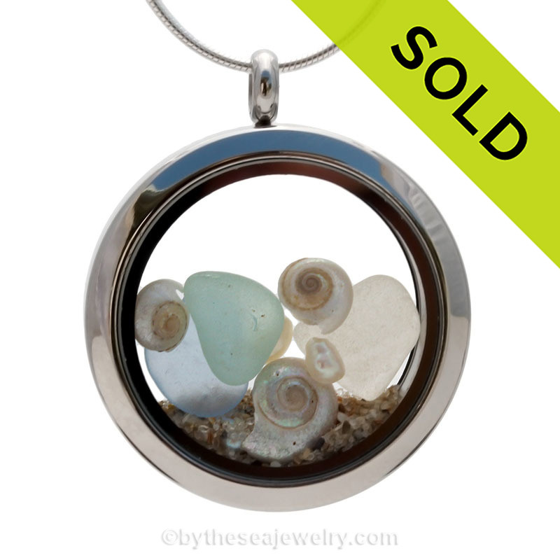 Pastel Paradise - Genuine Greens & RARE Pastel Sea Glass & Shells ...