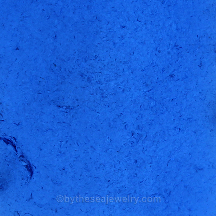 Organic Bright Medium Blue Sea Glass In Tiffany Deluxe Wire Bezel ...