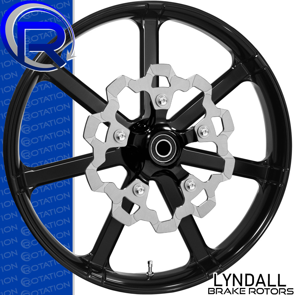 Rotation Orion Gloss Black Bagger Motorcycle Wheel | RotationWheels.com